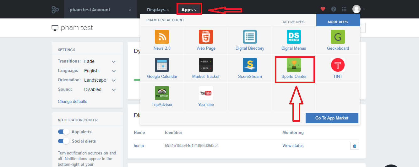 Sports Center – Enplug Support Center