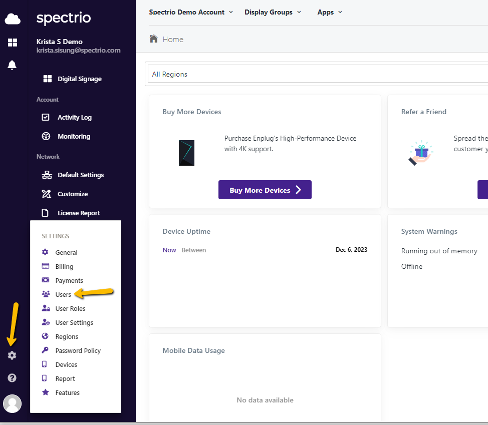 User Roles – Enplug Support Center