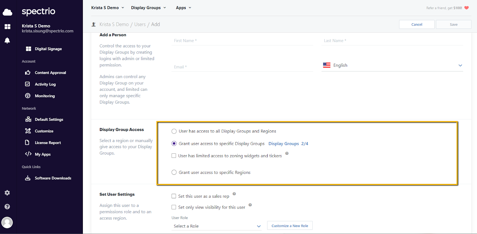 User Roles – Enplug Support Center