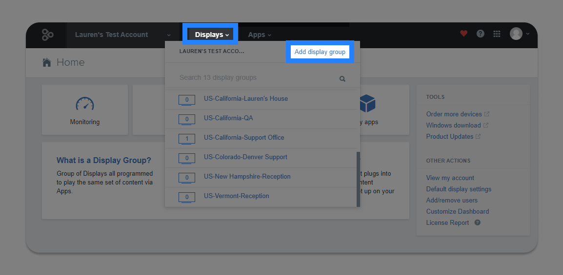 Display Groups – Enplug Support Center