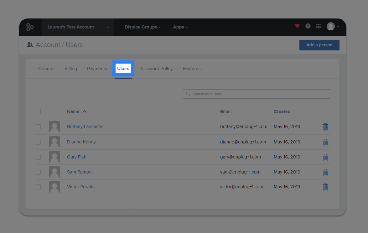 Adding Users and Assigning Permissions – Enplug Support Center