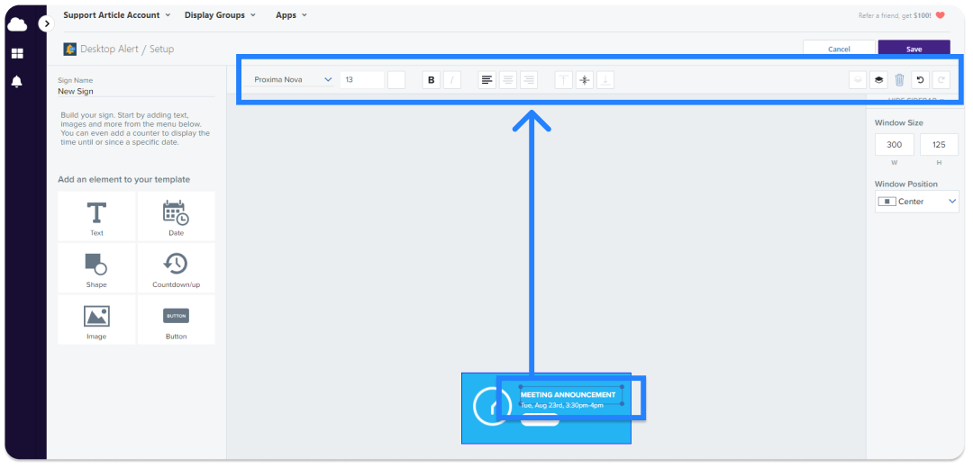 Desktop Alert – Enplug Support Center